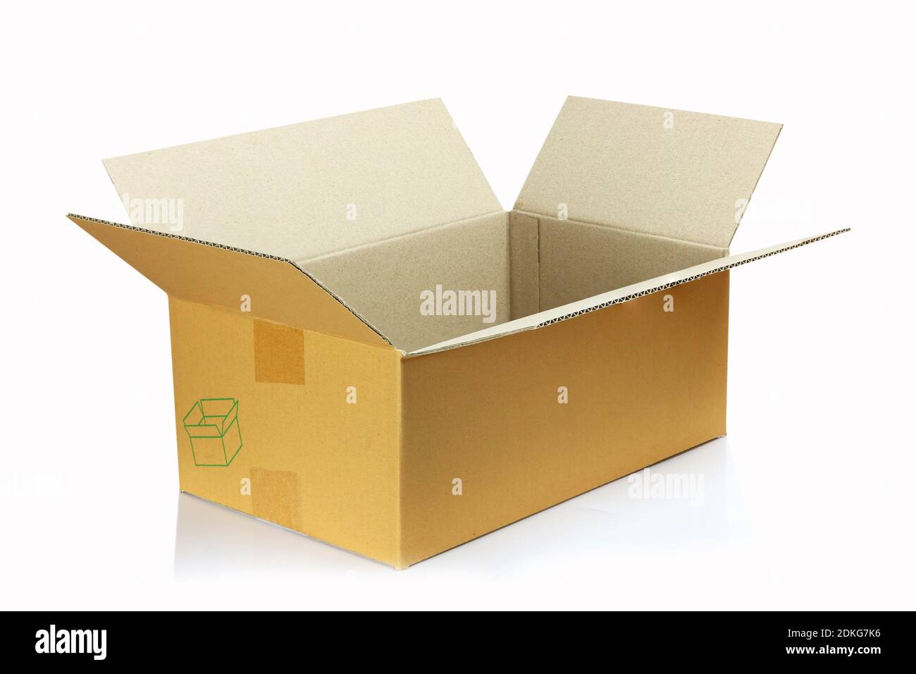 paper box and recycle object and reuse product isolated on white ...