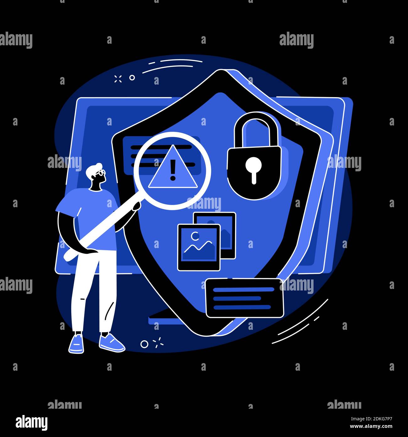 Media content control abstract concept vector illustration Stock Vector ...