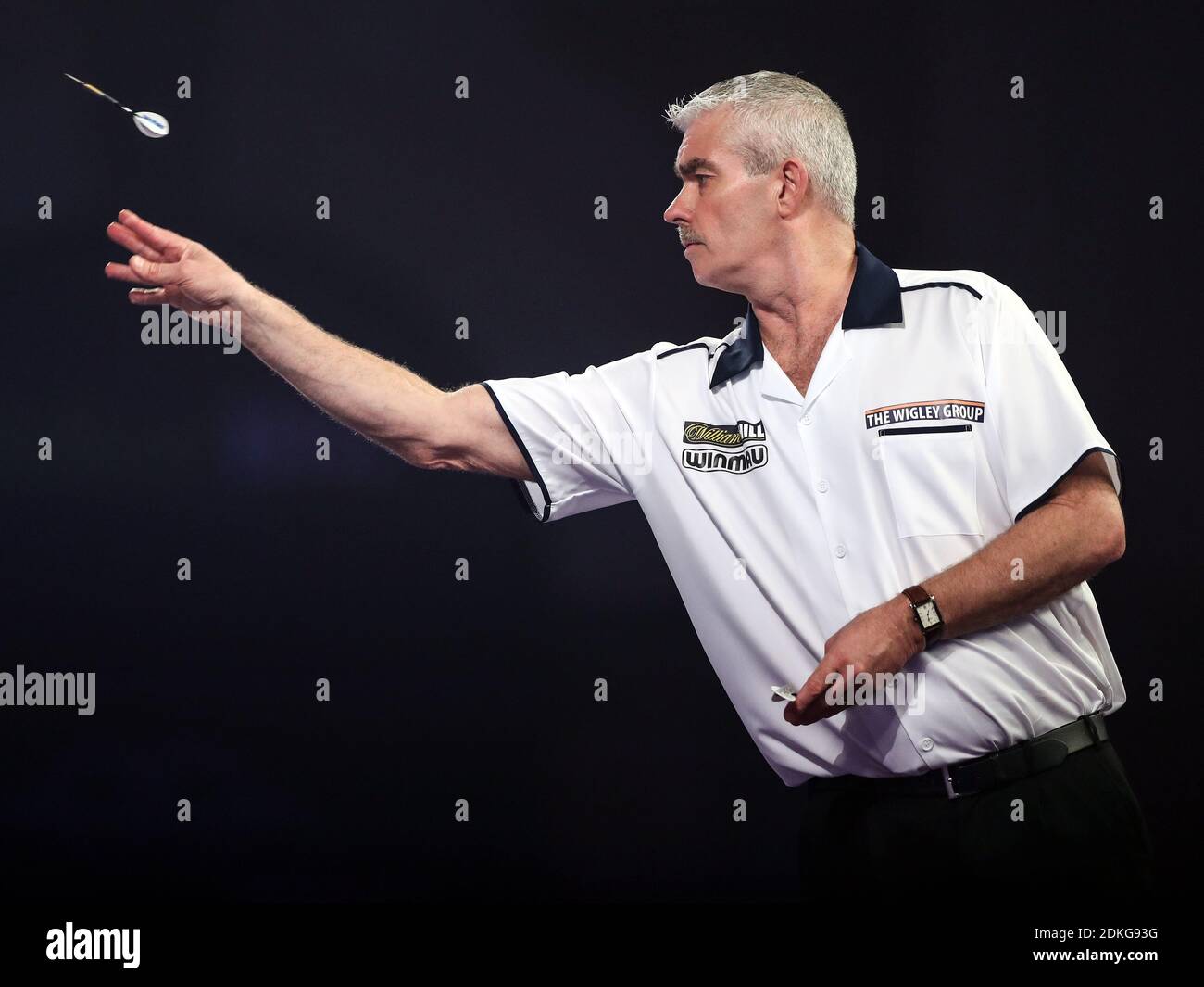 Steve Beaton in action during day one of the William Hill World Darts ...