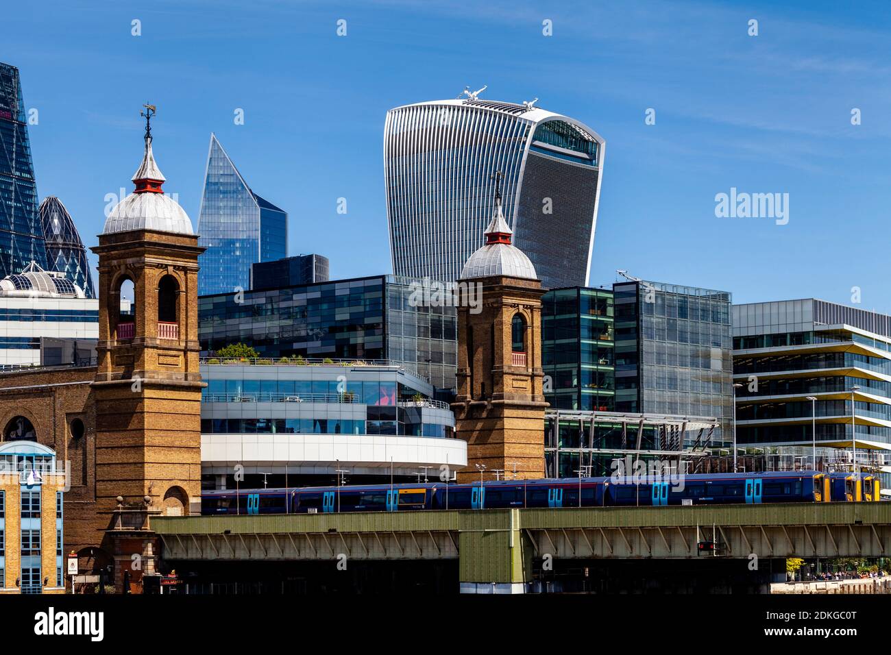 Cannon Street Station and City of London Skyline, London, UK Stock ...