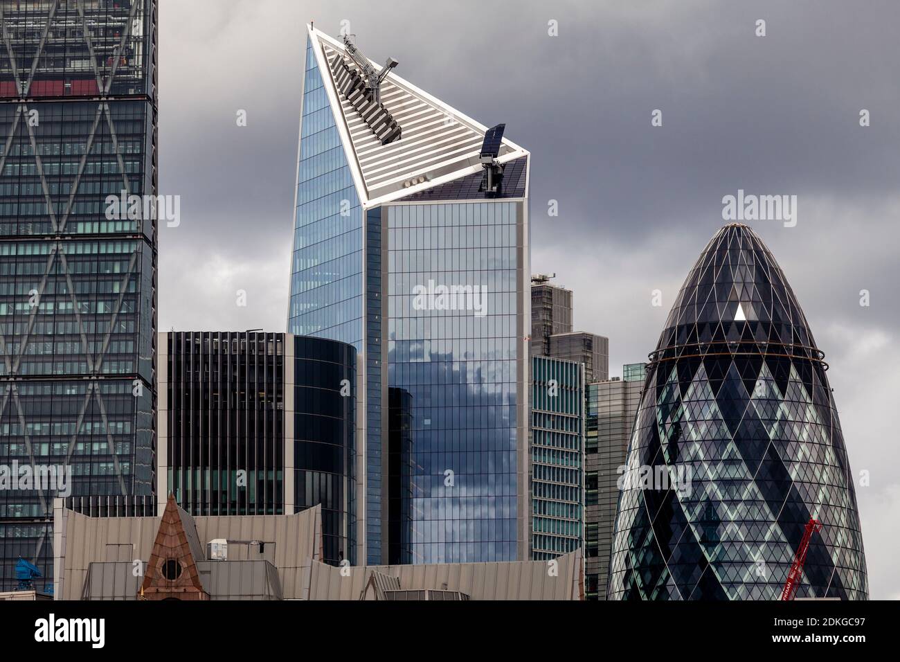 The City of London Skyline On A Cloudy Day, London, UK Stock Photo - Alamy