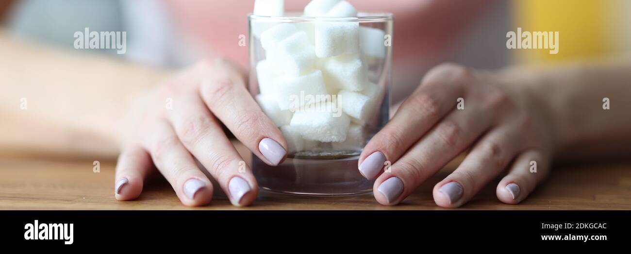 Female hands hold glass hi-res stock photography and images - Alamy