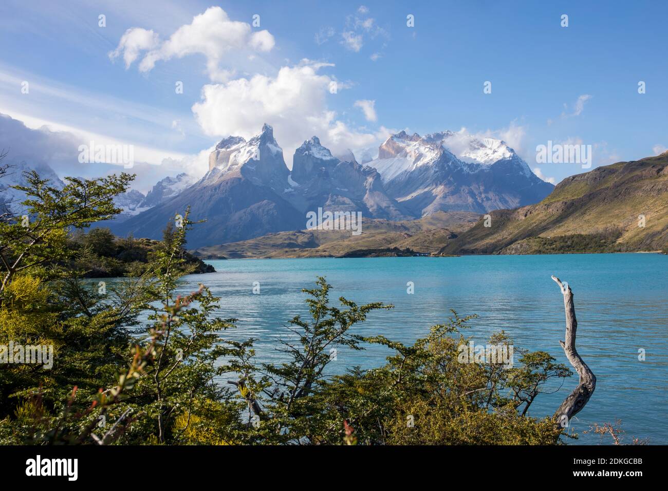 Lago Pehoe in Torres del Paine National Park, Patagonia, Chile, South ...