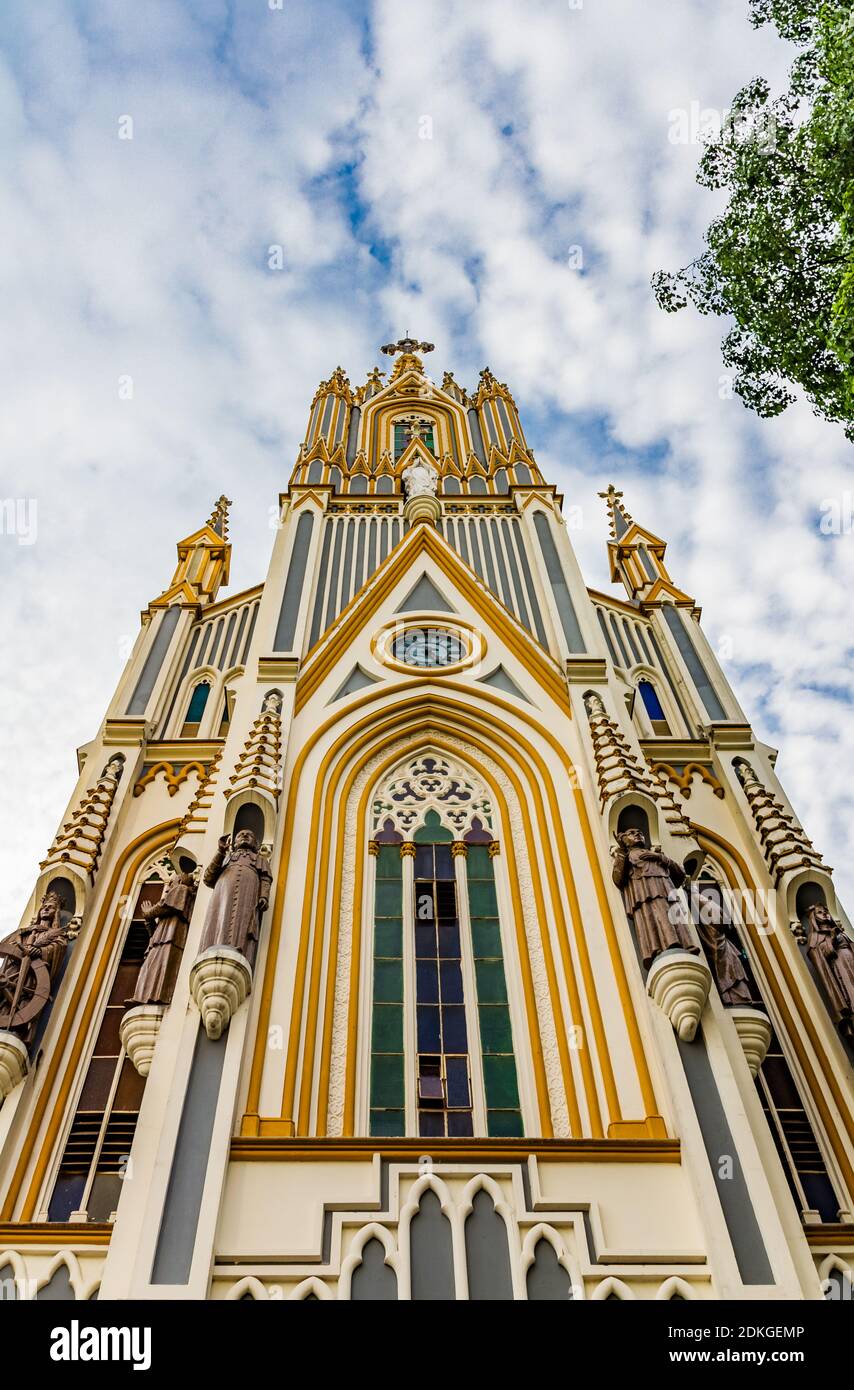 Basilica of Our Lady of Lourdes in Belo Horizonte, Brazil Stock Photo ...