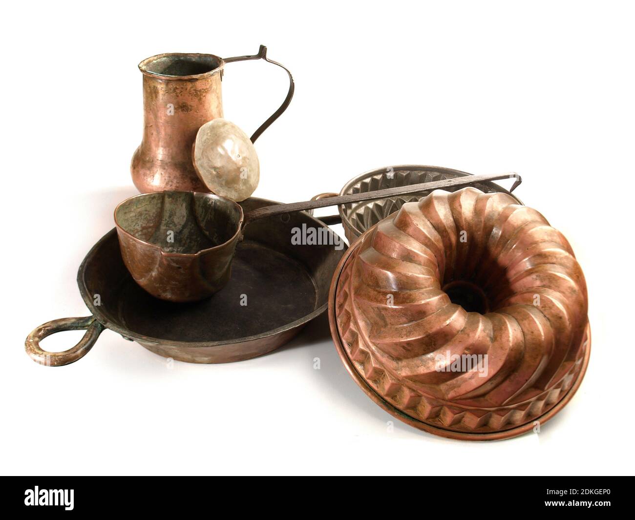 Old copper pots hi-res stock photography and images - Alamy