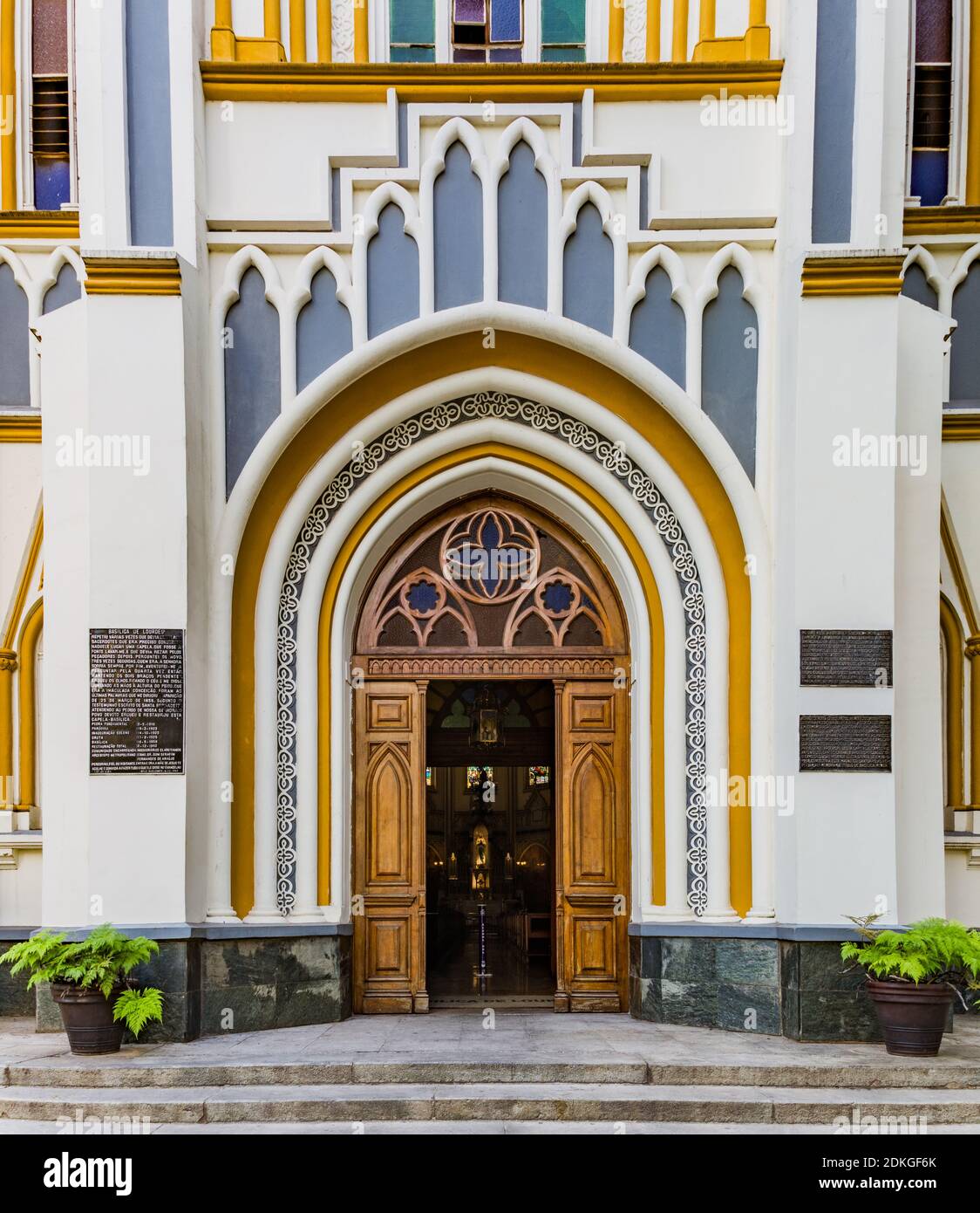 Basilica of Our Lady of Lourdes in Belo Horizonte, Brazil Stock Photo ...