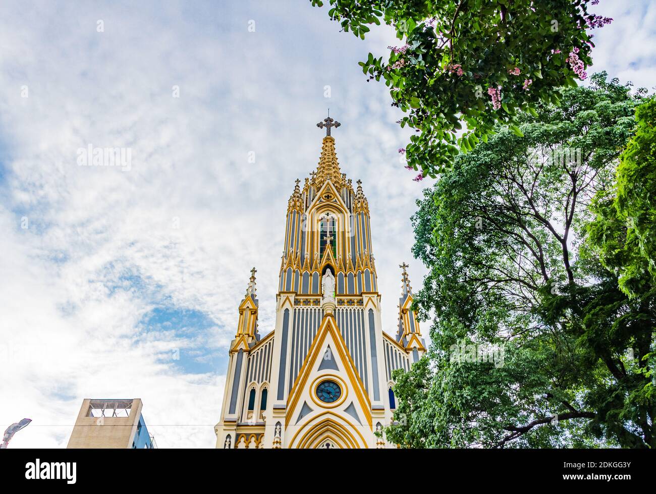 Basilica of Our Lady of Lourdes in Belo Horizonte, Brazil Stock Photo ...