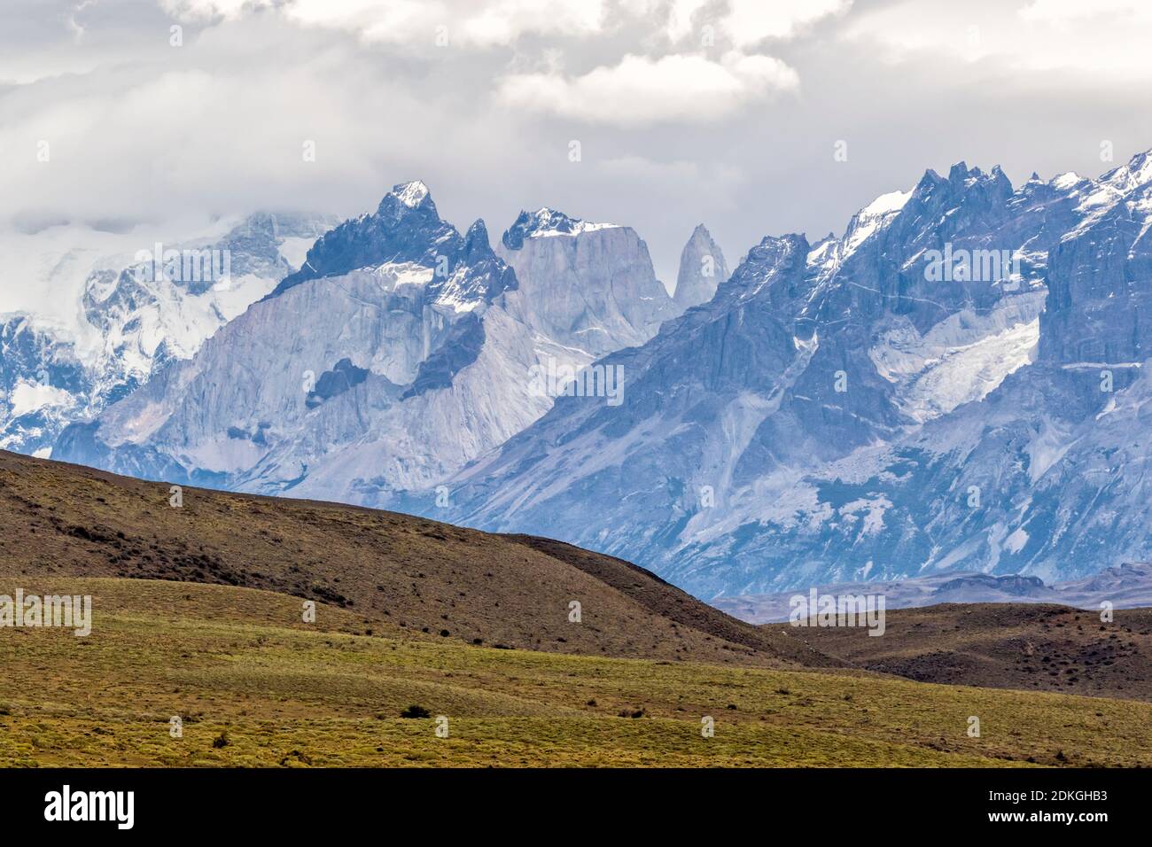 Chile, landscape in the Torres del Paine National Park, Patagonia Stock ...