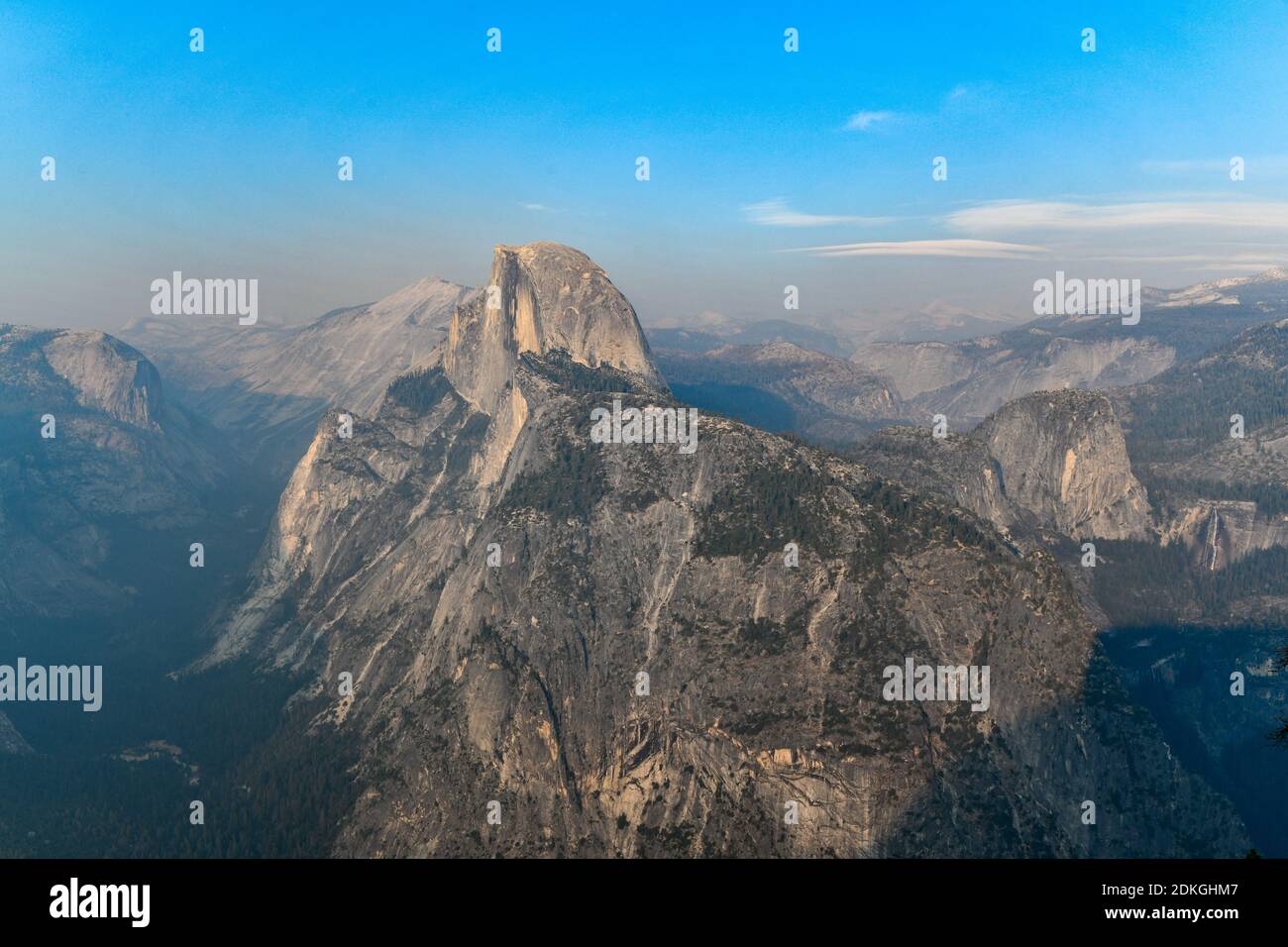 Glacier Point, an overlook with a commanding view of Yosemite Valley ...