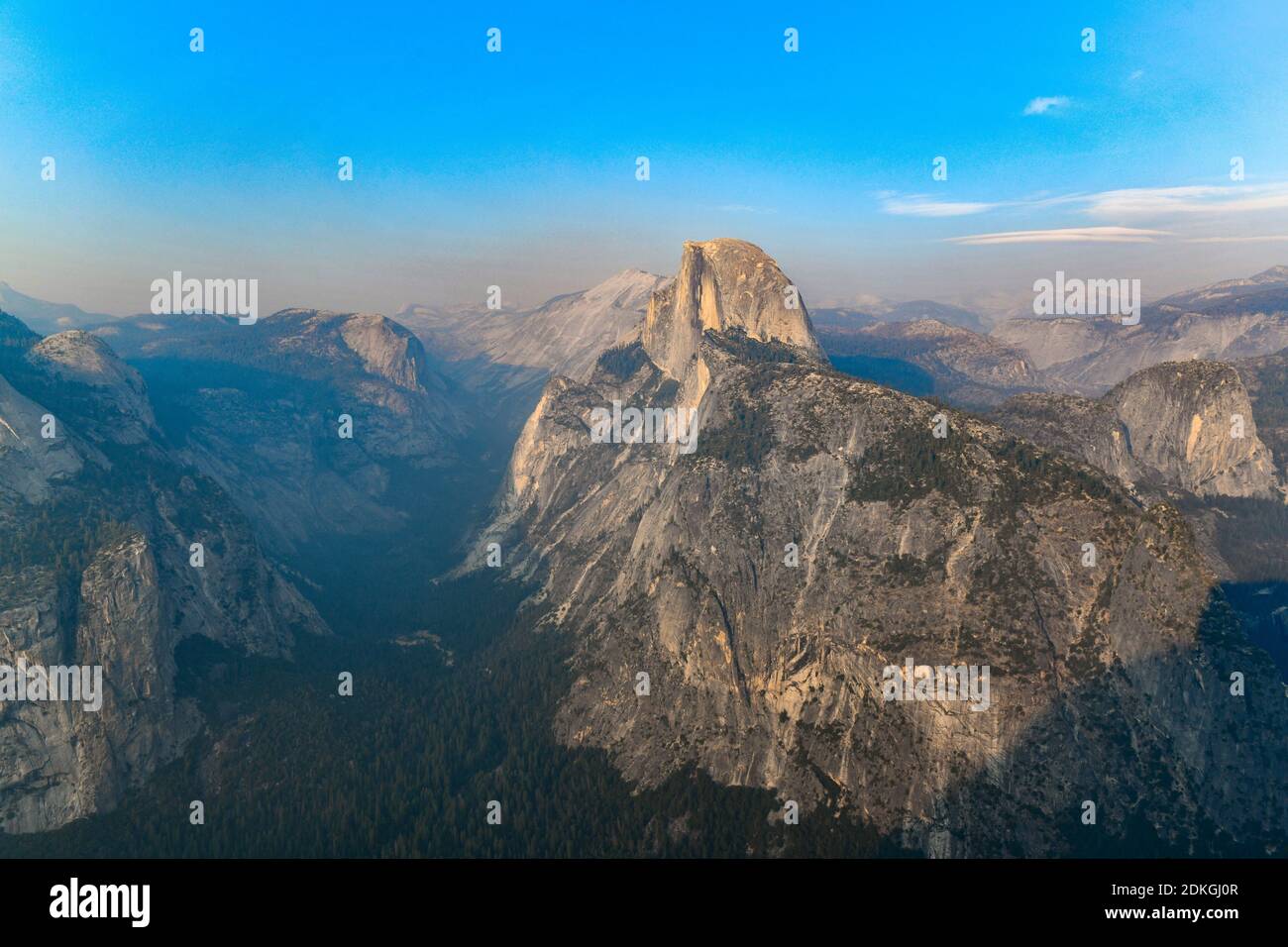 Glacier Point, an overlook with a commanding view of Yosemite Valley ...