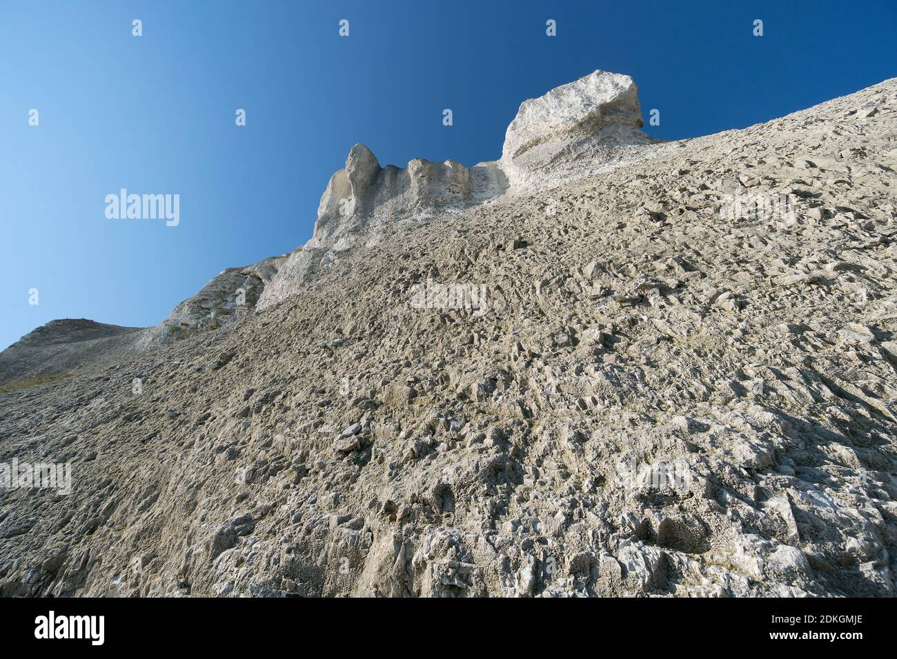 Chalk cliffs "Møns Klint", structure of the chalk rock Stock Photo - Alamy