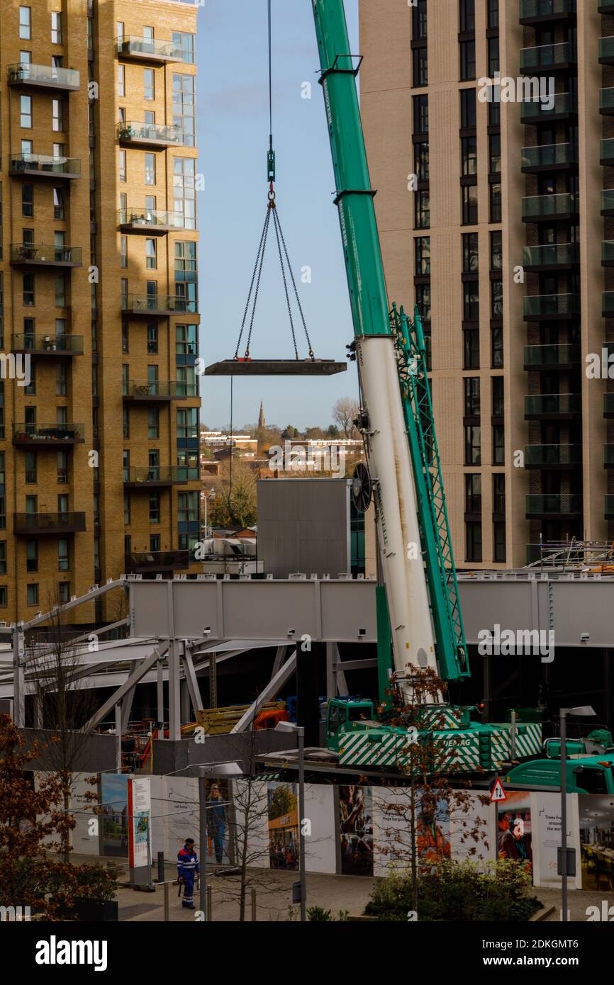 Wembley Stadium, Wembley Park, UK. 15th December 2020.Construction ...