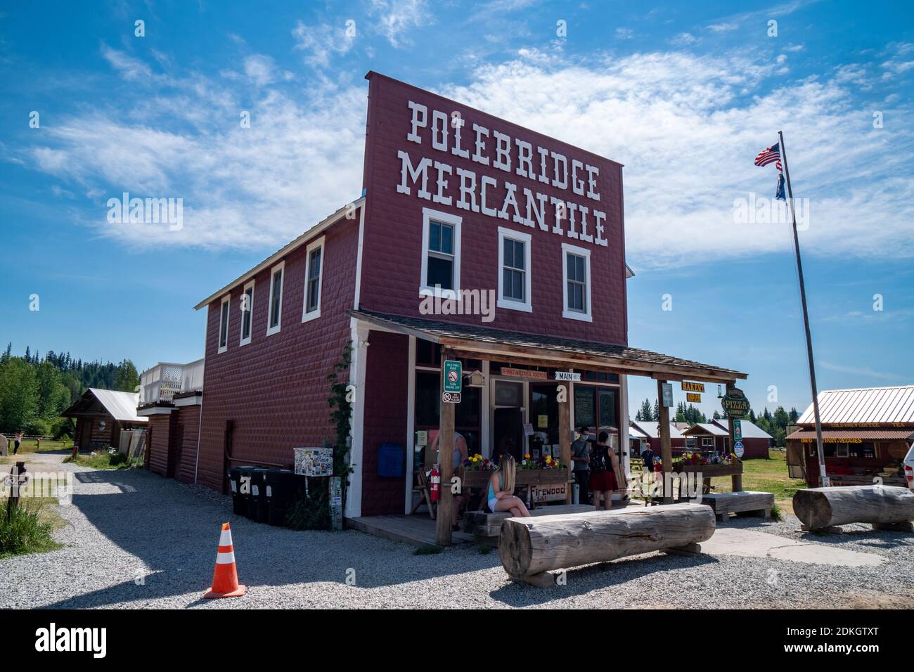 Polebridge, Montana - July 28, 2020: The famous Polebridge Mercantile ...