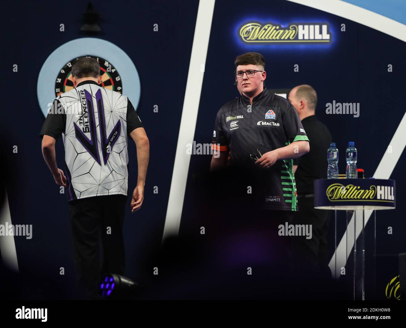 Keane Barry in action during day one of the William Hill World Darts ...