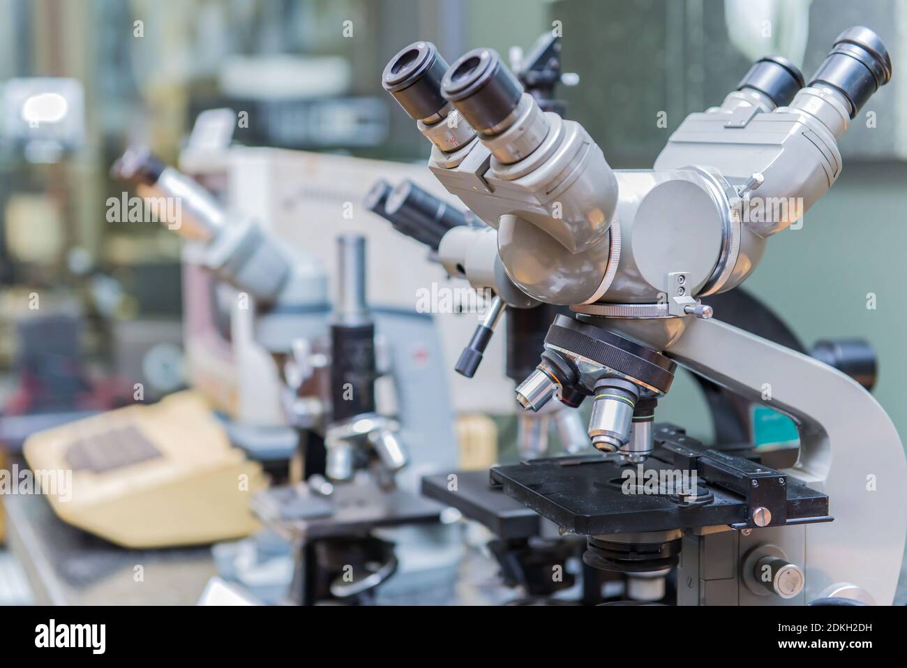 Museum laboratory microscope hi-res stock photography and images - Alamy