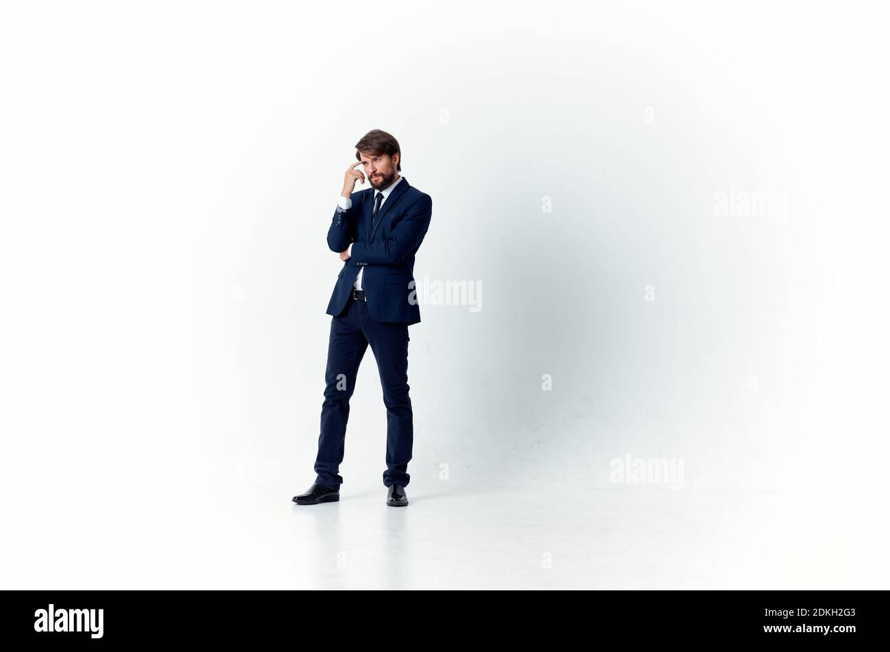 man in suit executive self-confidence manager professional Stock Photo ...