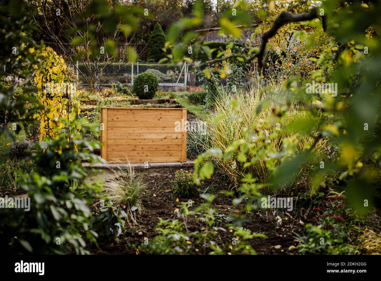 Fall raised garden bed hi-res stock photography and images - Alamy