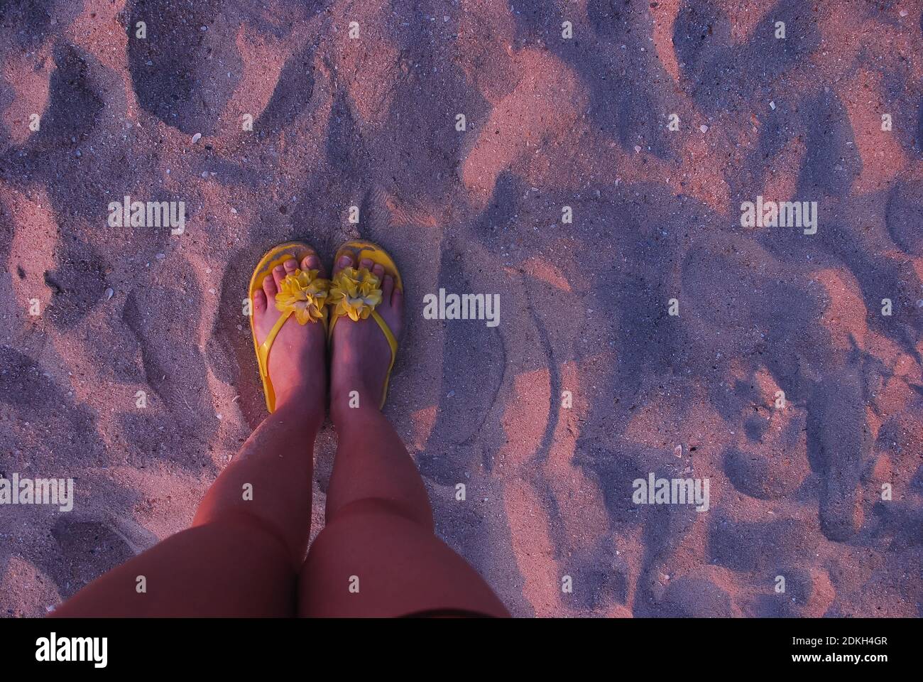 First person perspective on beach hi-res stock photography and images ...