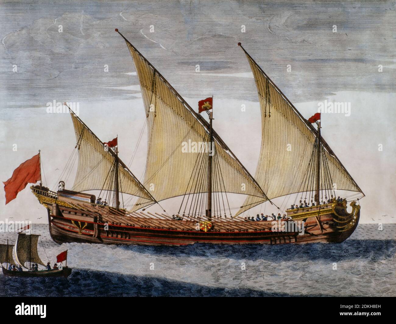 Venetian print of the seventeenth century. engraving. Venetian ...