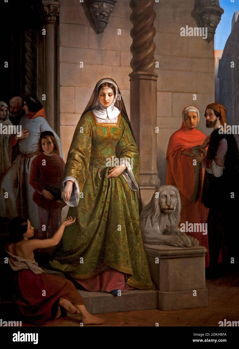 Andrea Appiani. 1754-1817. Petrarch induces the painter Simon Memmi to ...