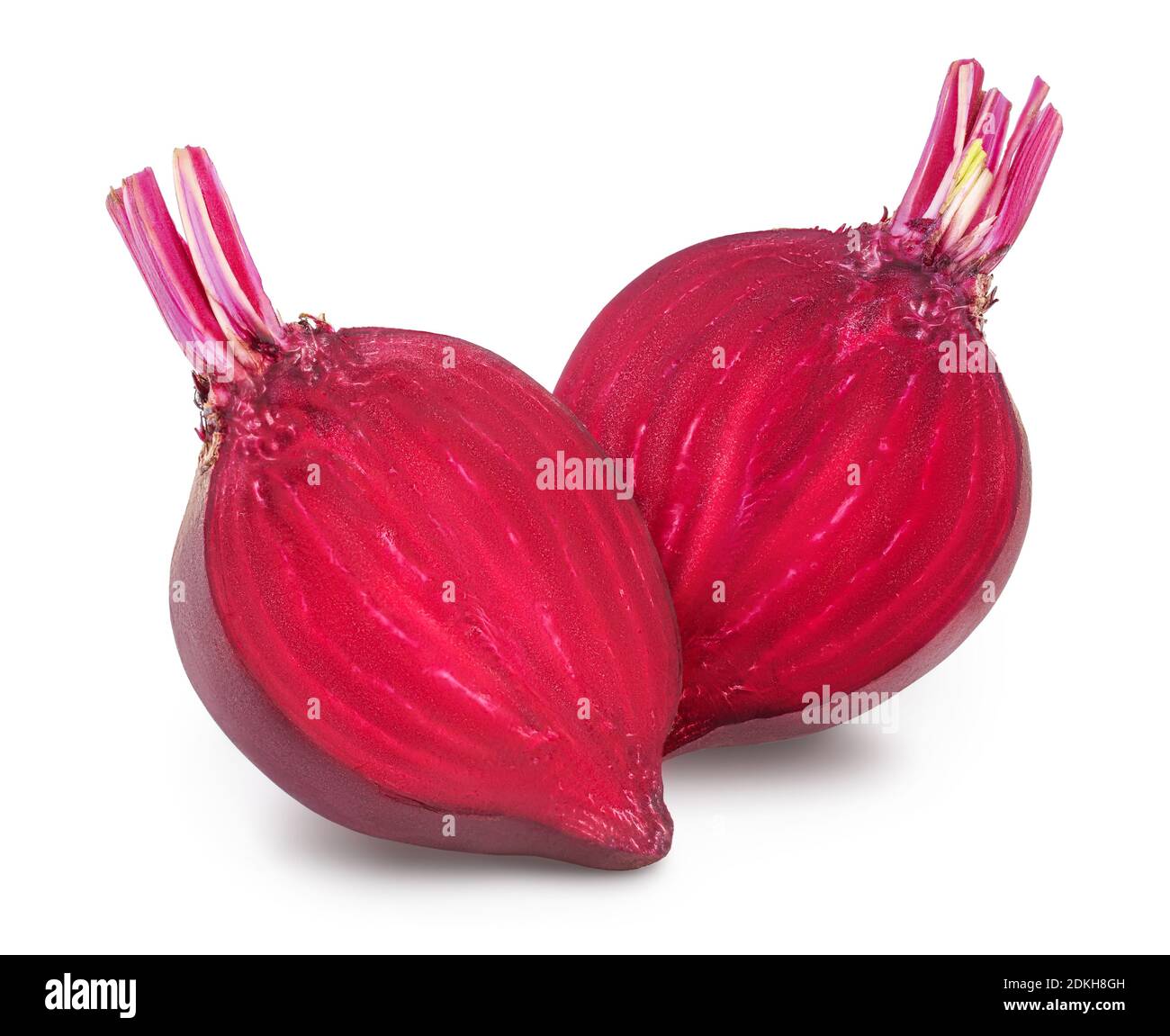 beetroot half isolated on white background with clipping path and full ...
