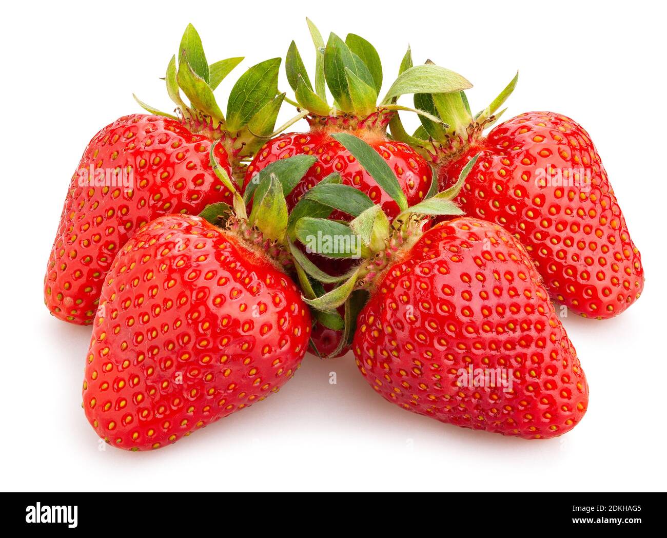strawberry path isolated on white Stock Photo - Alamy