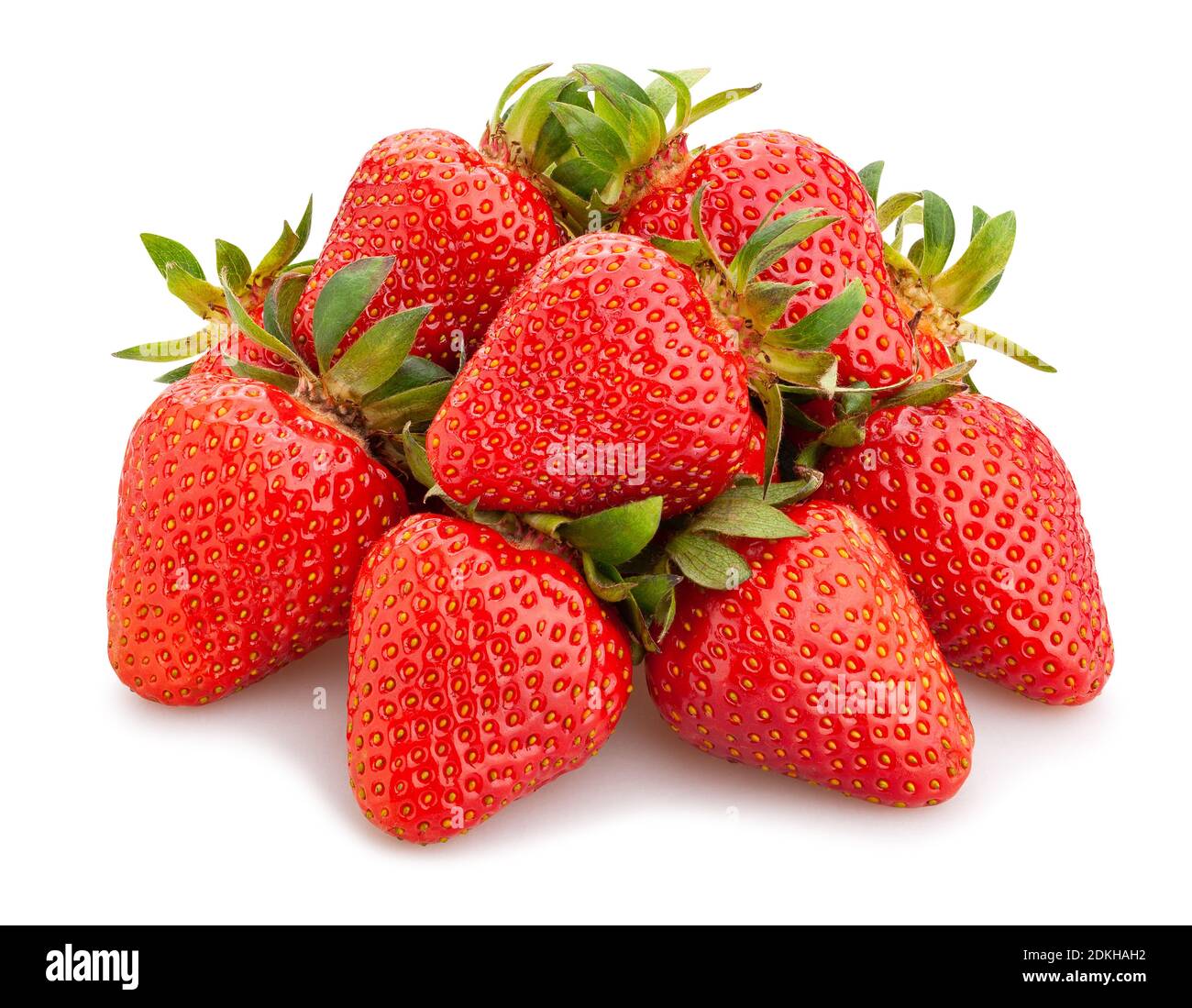 strawberry path isolated on white Stock Photo - Alamy