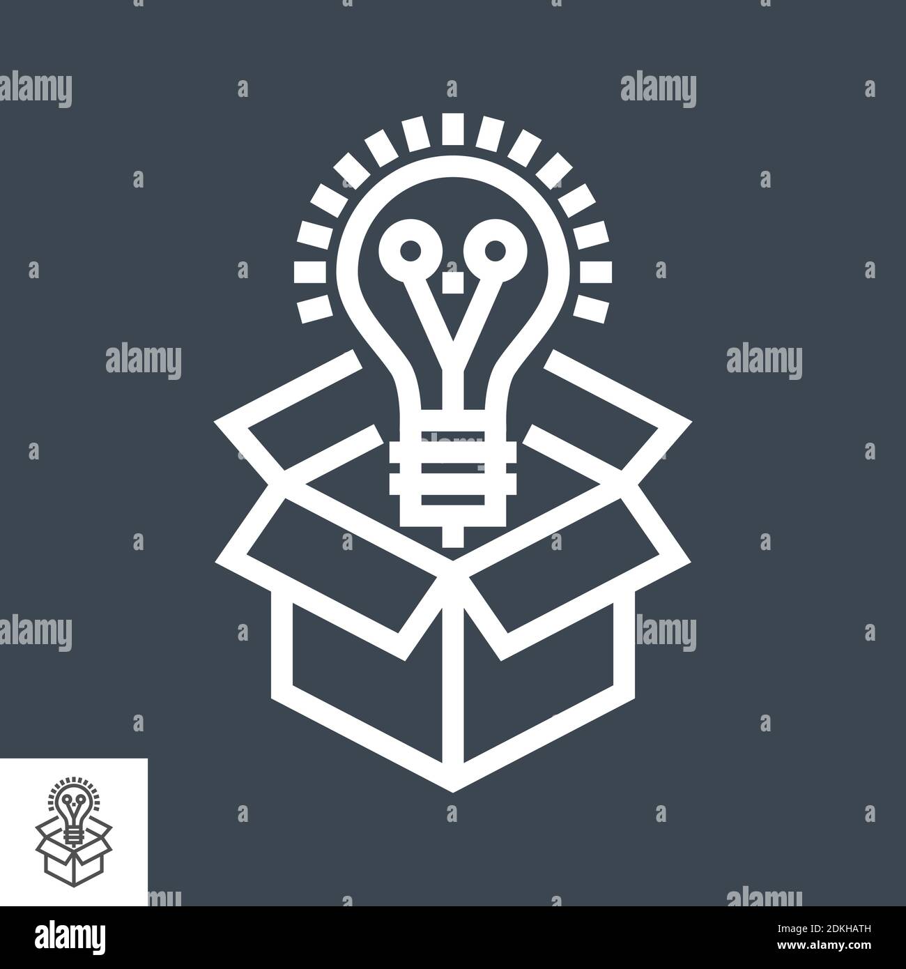 Think outside box business Stock Vector Images - Alamy