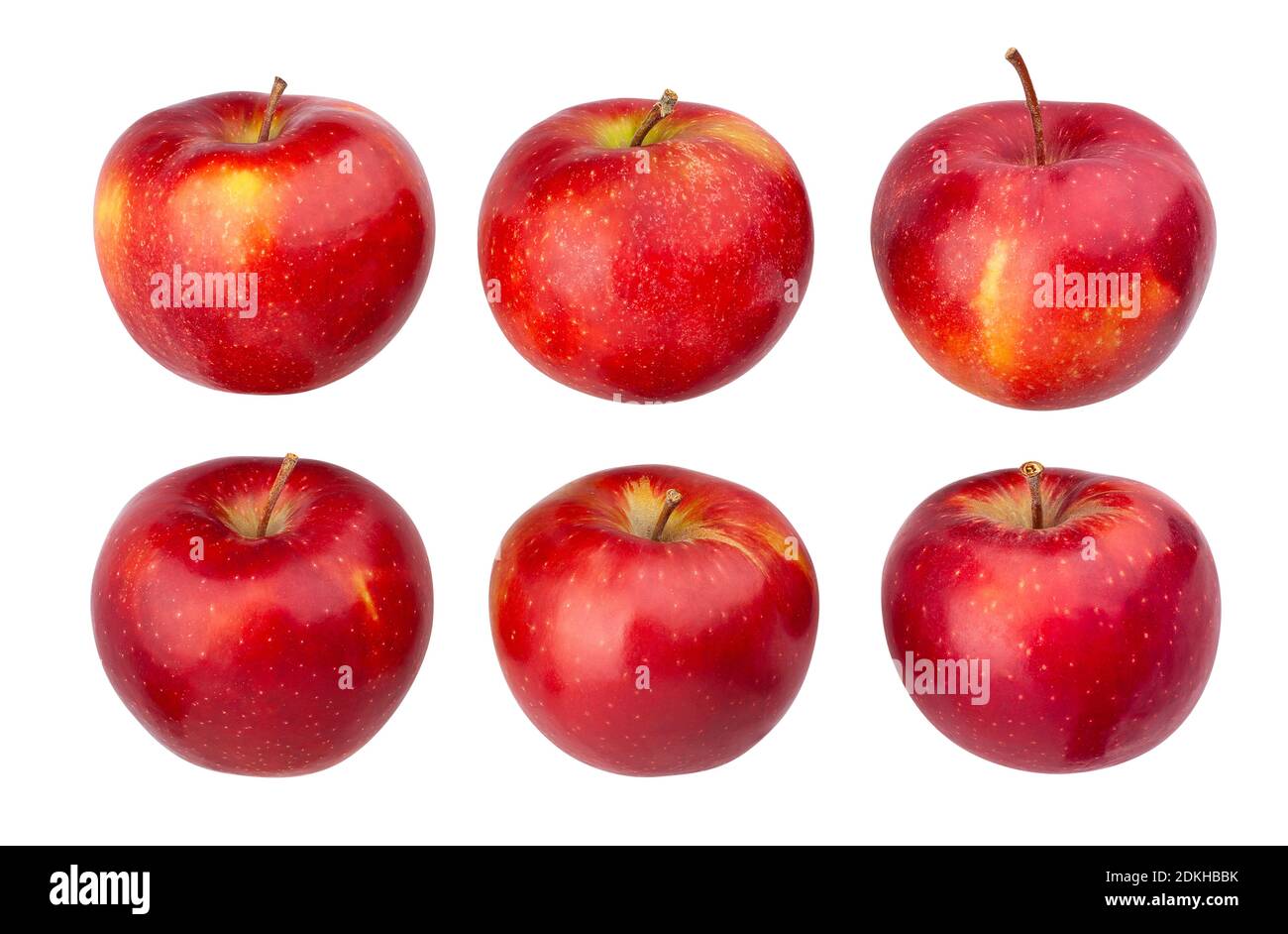 red apple path isolated on white Stock Photo - Alamy