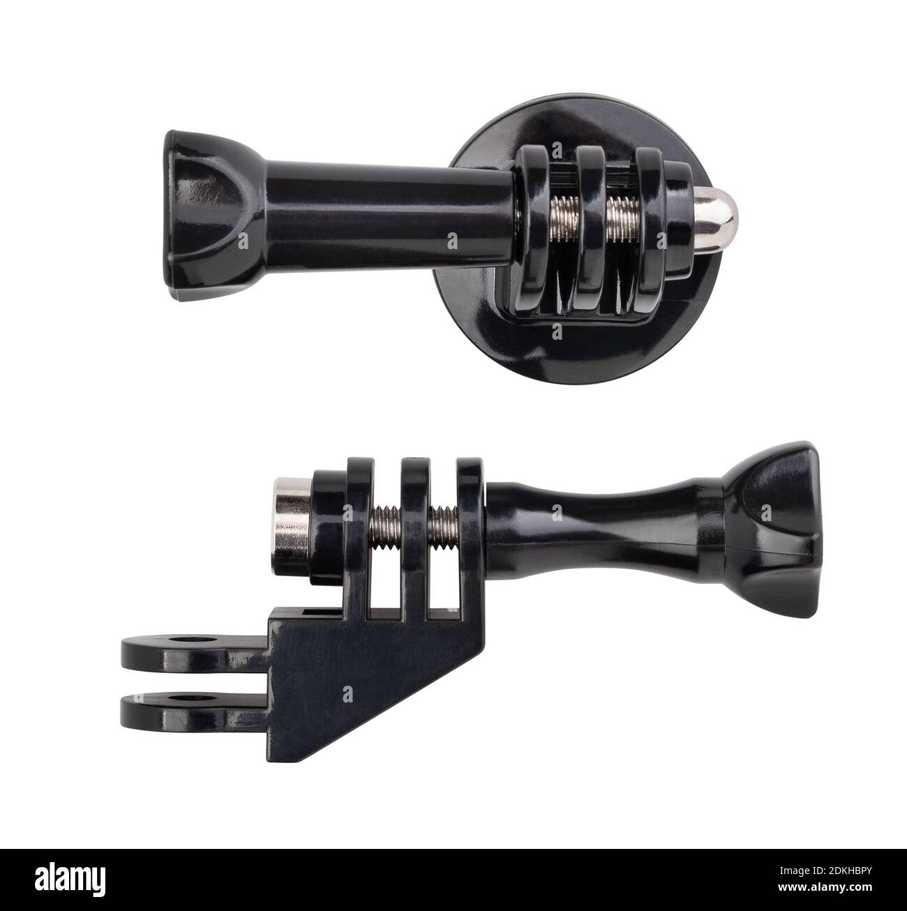 action camera mounts path isolated on white Stock Photo - Alamy