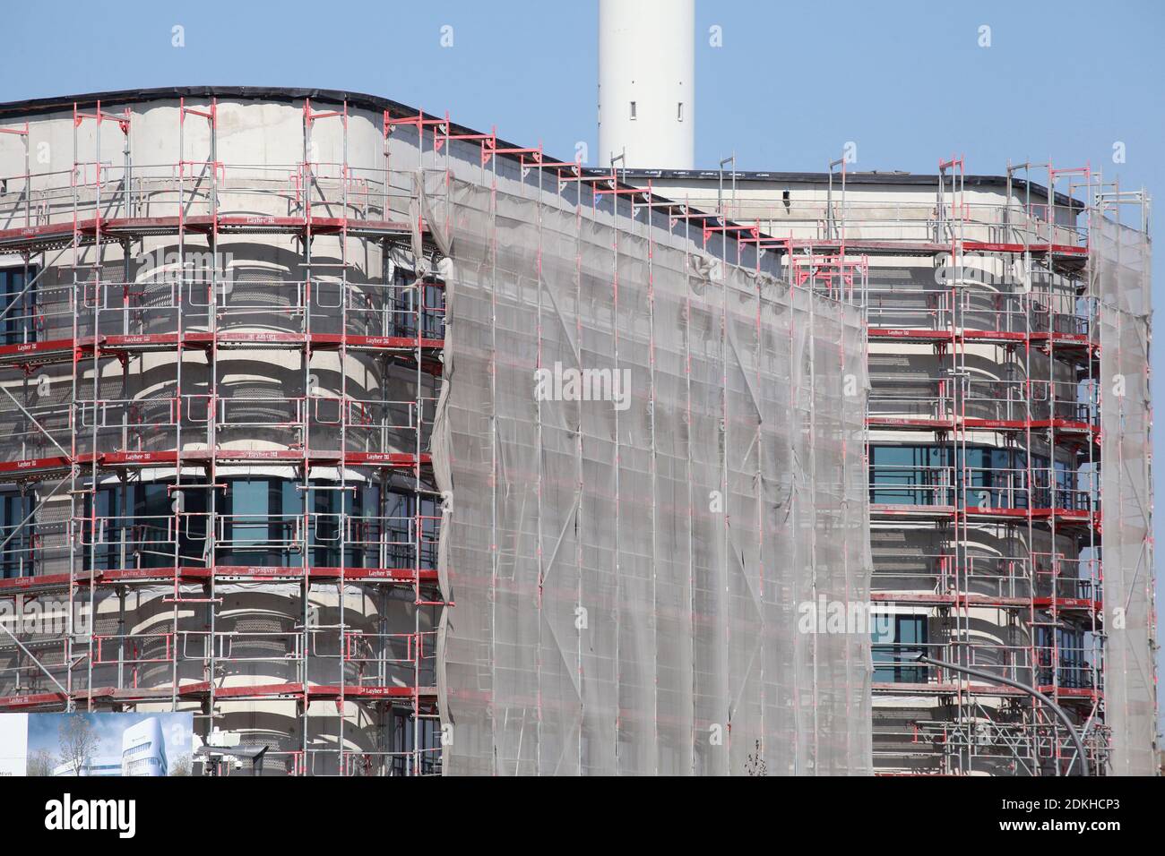 Shell construction of a commercial building, Bremen, Germany, Europe ...