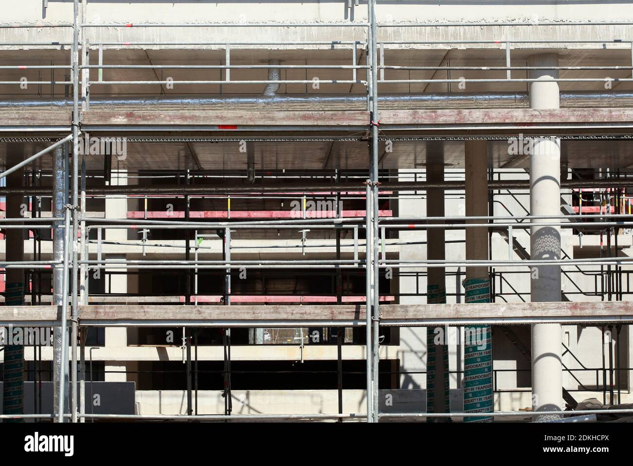 Shell construction of a commercial building, Bremen, Germany, Europe ...