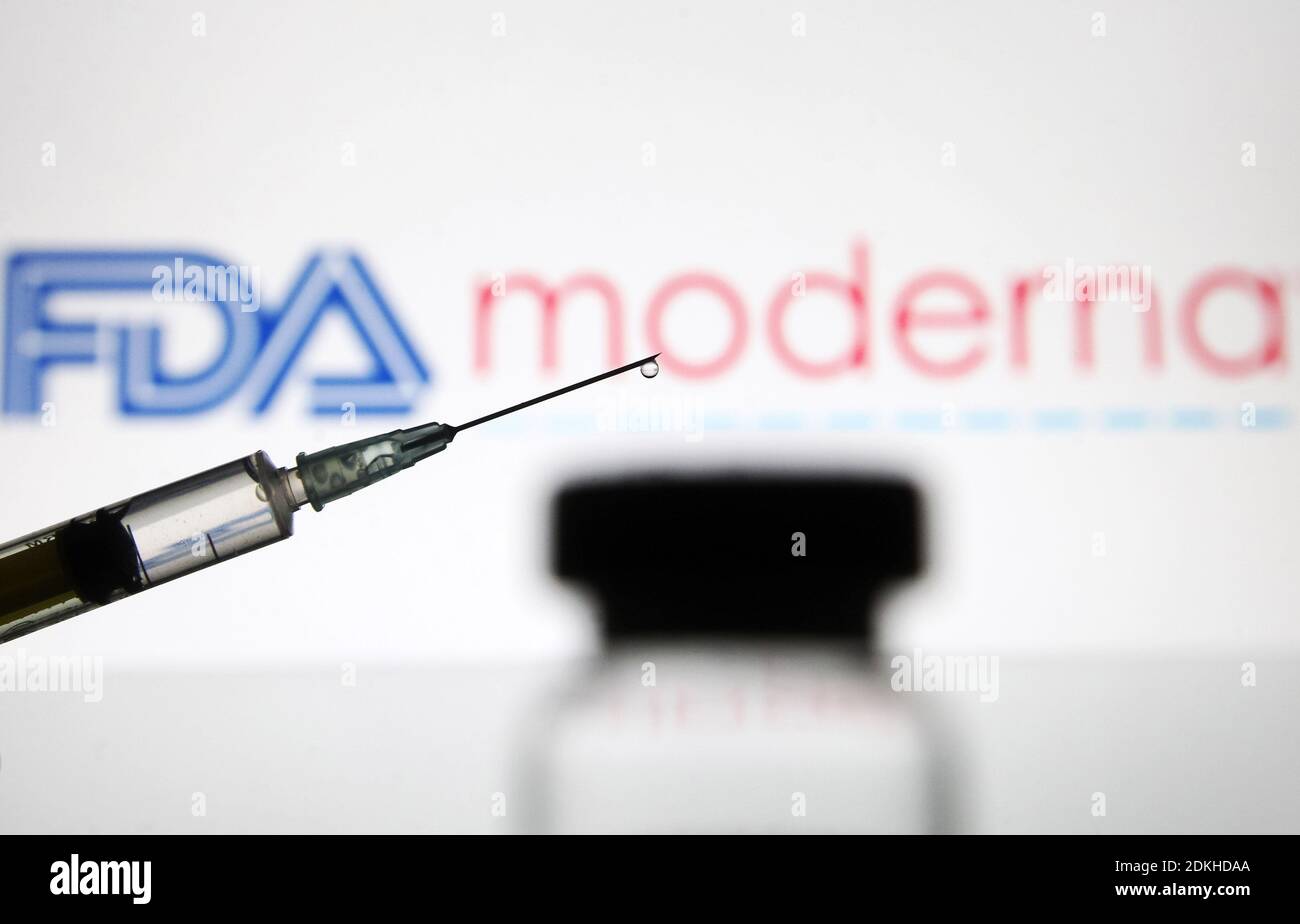 In this photo illustration, a vial and a medical syringe seen displayed ...