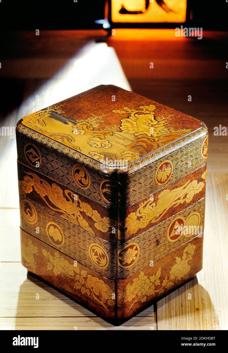 Japanese Lacquers. Jubako. food box with four compartments from the ...