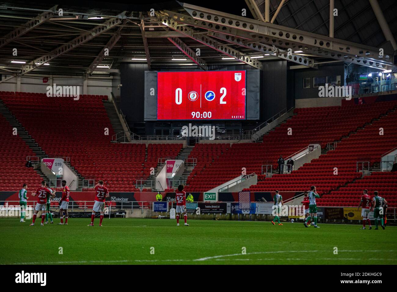 A scoreboard shows the final score hi-res stock photography and images ...
