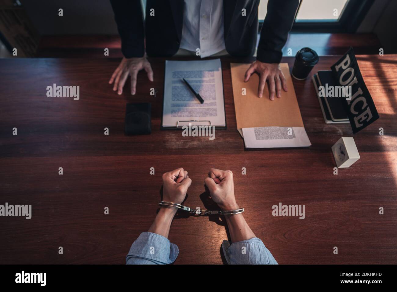 Police interrogate in room hi-res stock photography and images - Alamy
