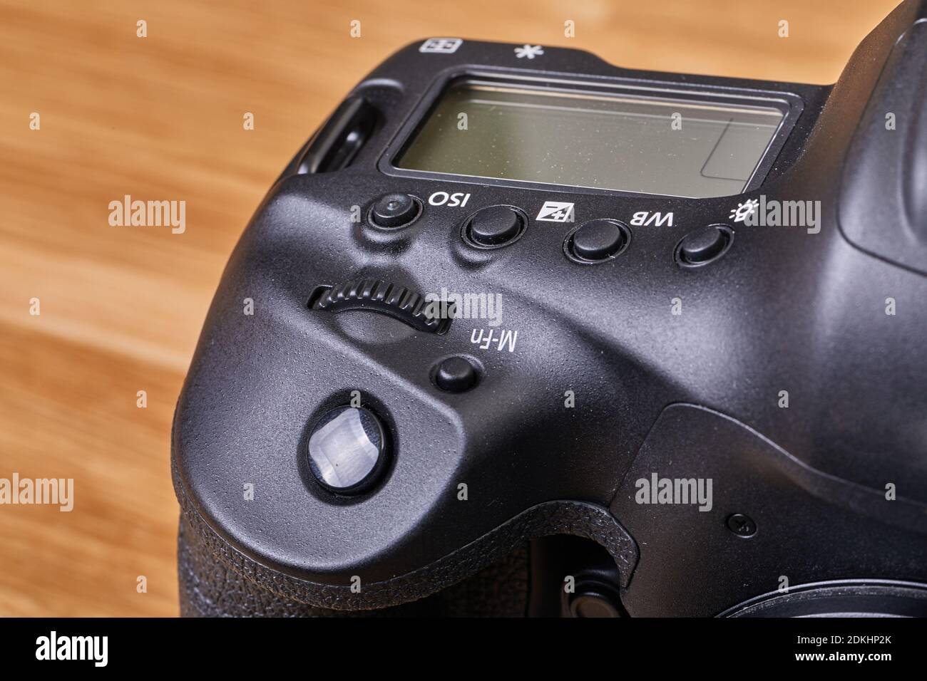 DSLR camera detail, shutter release button and grip Stock Photo - Alamy