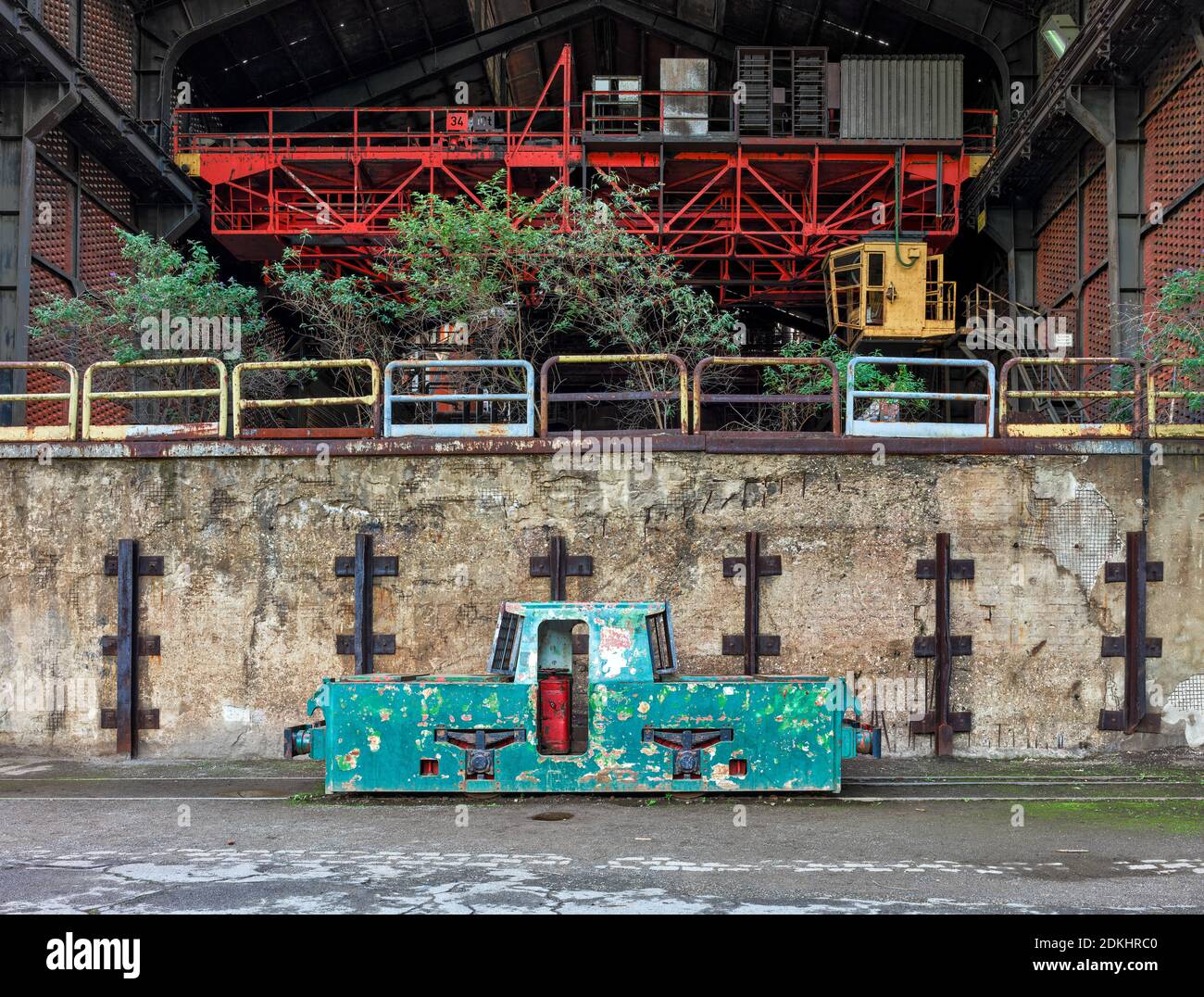 Landscape park, steelworks, blast furnace, monument, sight, industrial ...