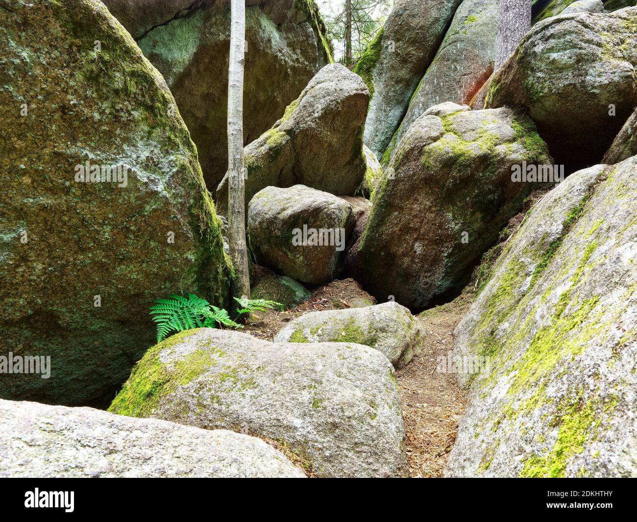 Rock labyrinth, Felsenmeer, Luisenburg, Bavarian Siberia, Bavarian ...