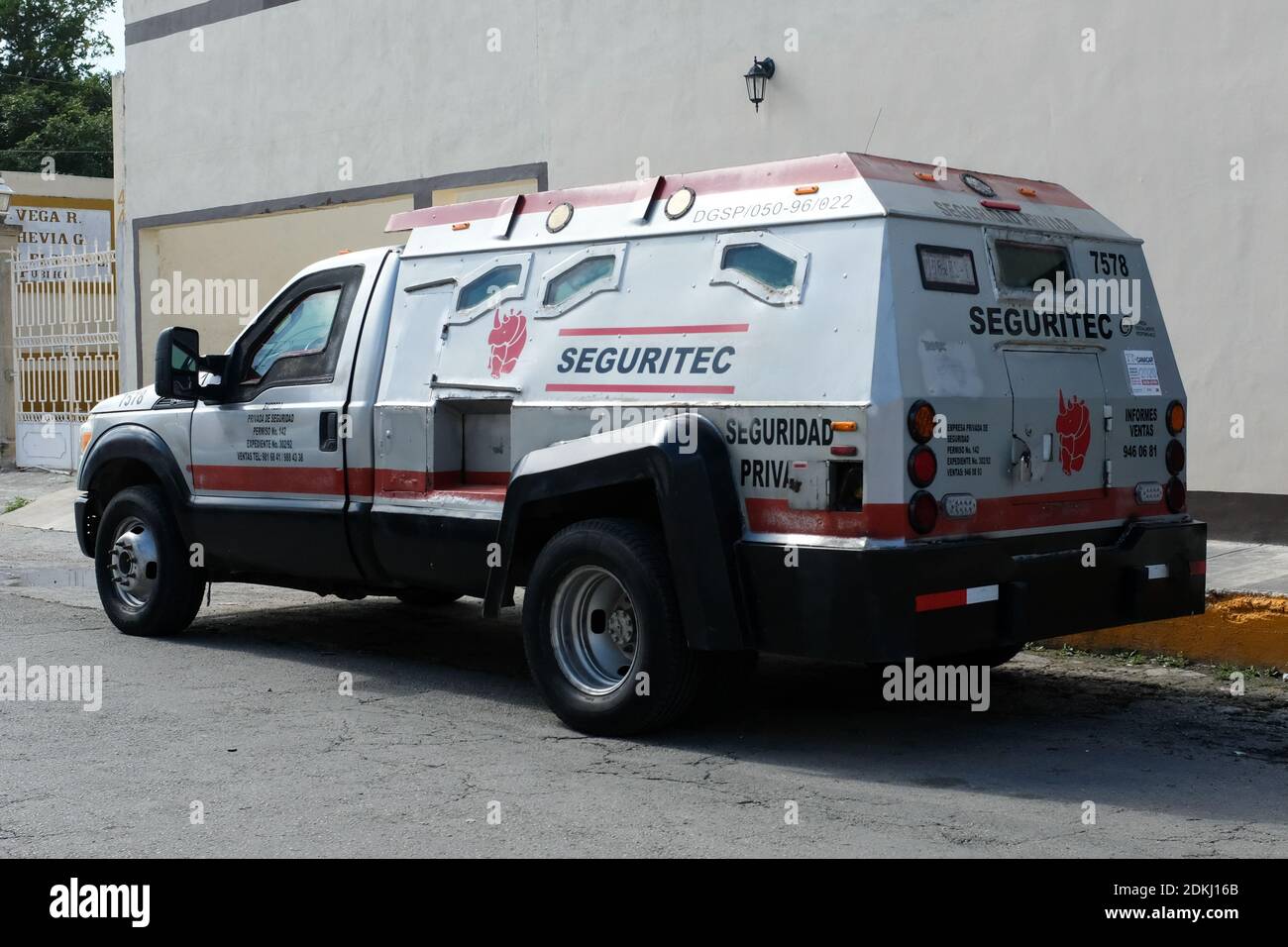 Armoured vehicle transporting money, Merida Mexico Stock Photo - Alamy