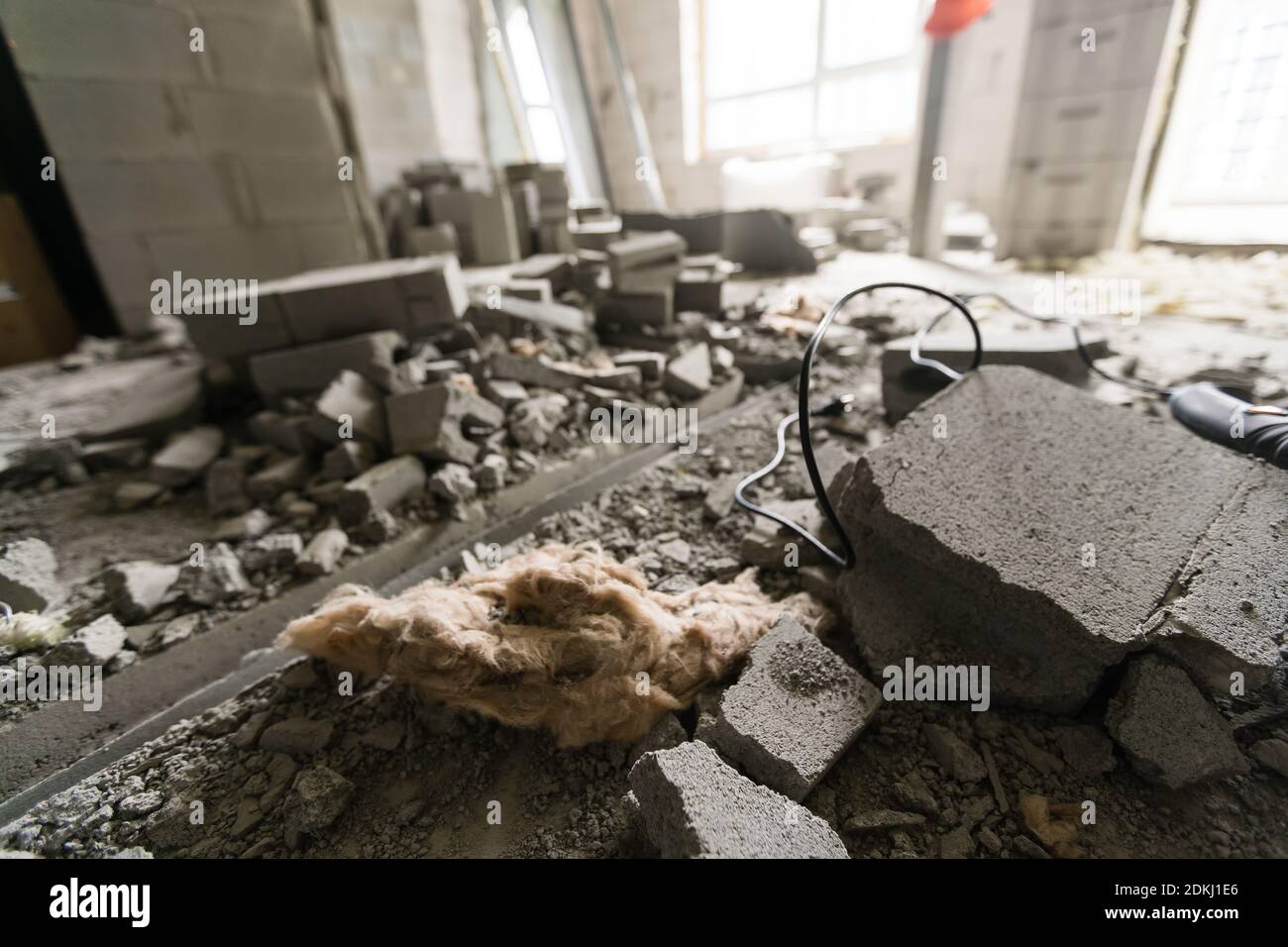 Break the wall for renovation and build the door for entrance of ...