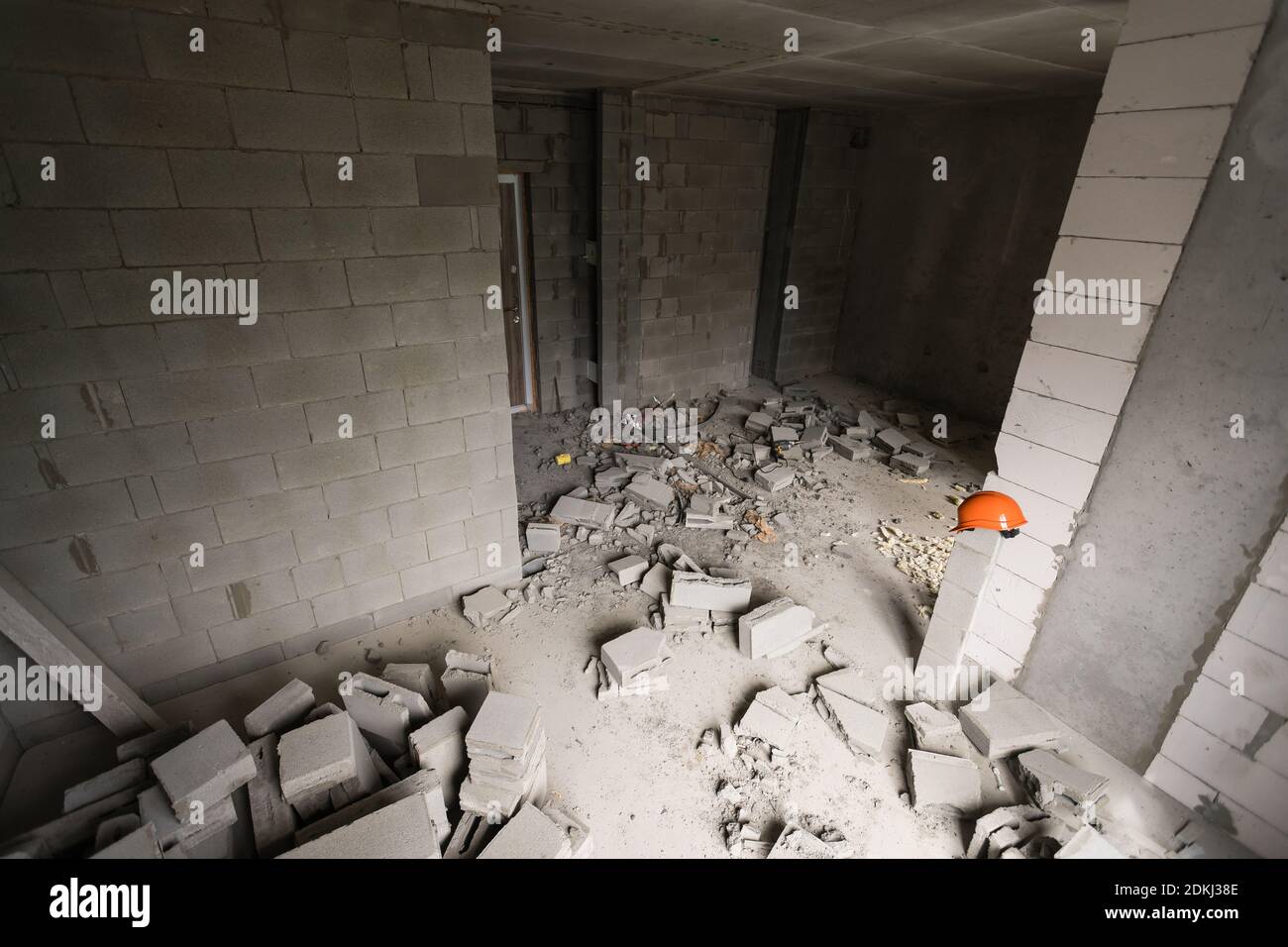 Break the wall for renovation and build the door for entrance of ...