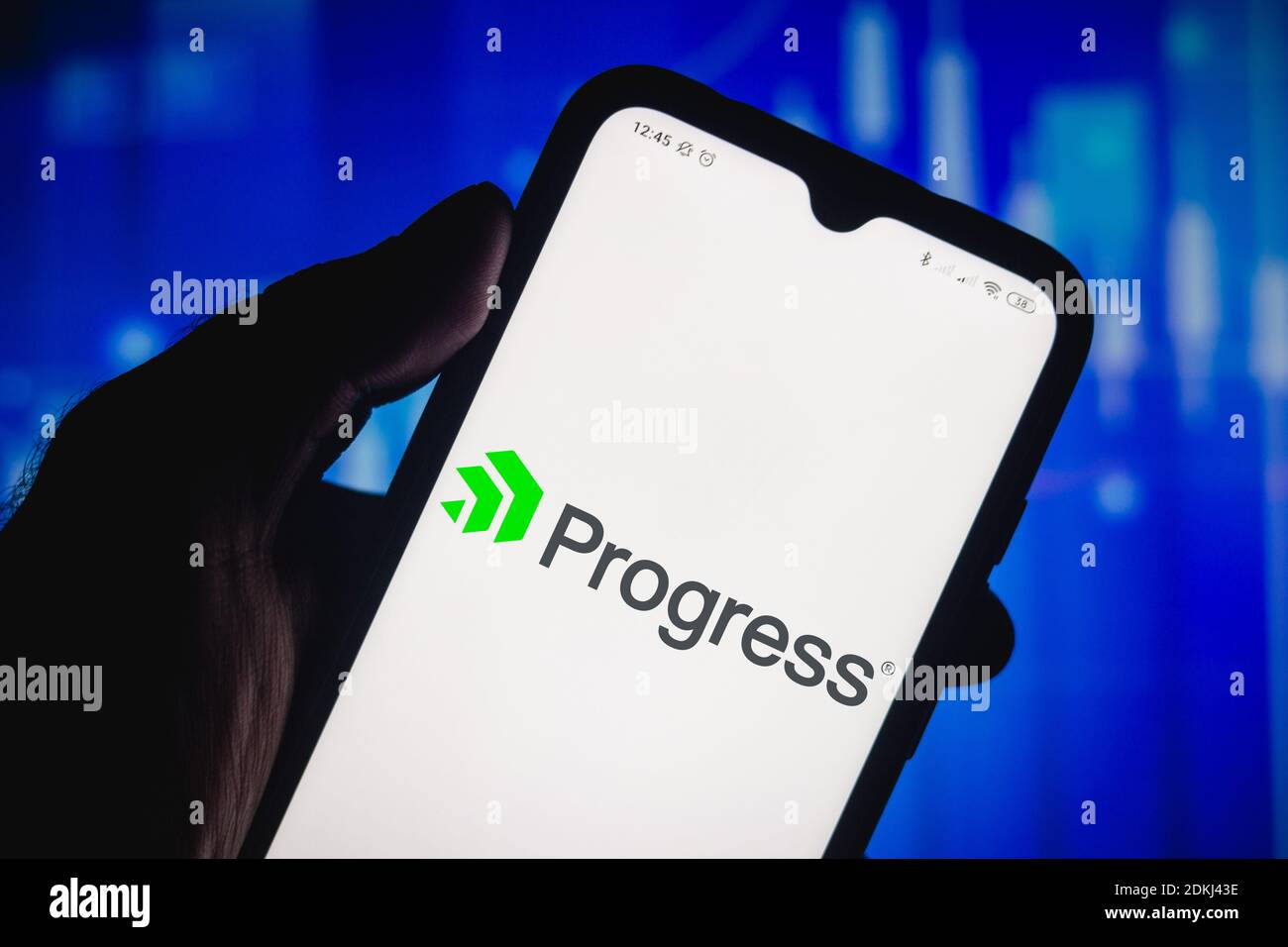In this photo illustration the Progress Software Corporation logo seen ...