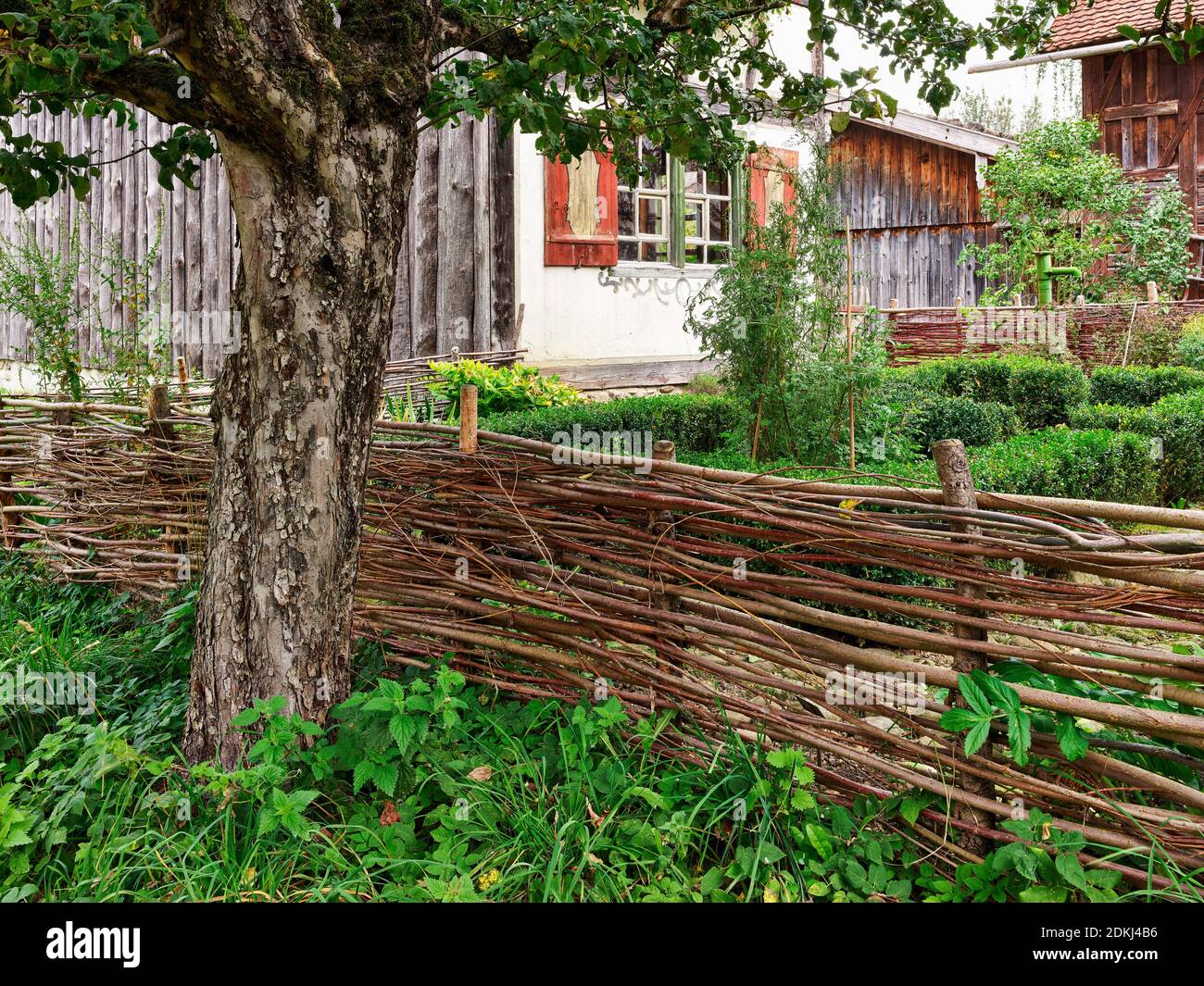 Museum, farm museum, half-timbered houses, fences, wooden fences ...