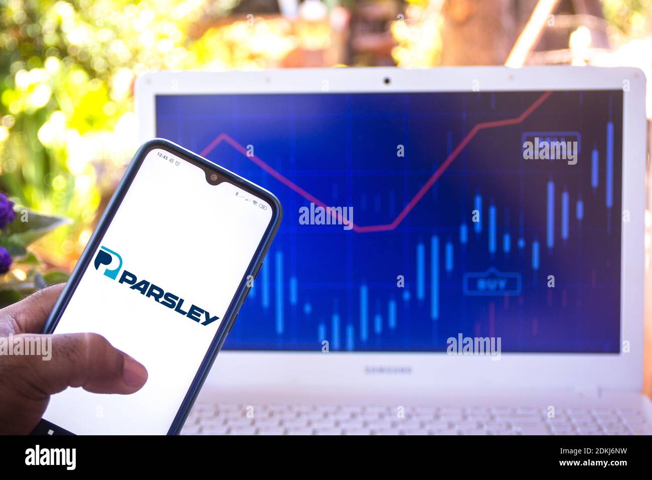 Brazil. 9th Dec, 2020. In this photo illustration the Parsley Energy ...