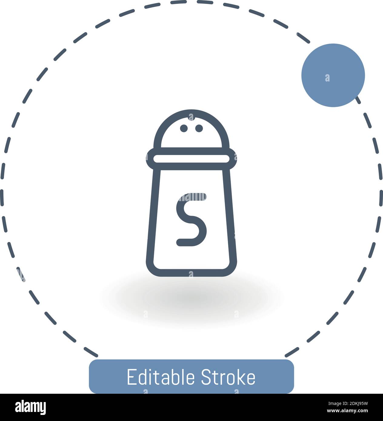 salt vector icon editable stroke outline icons for web and mobile Stock ...