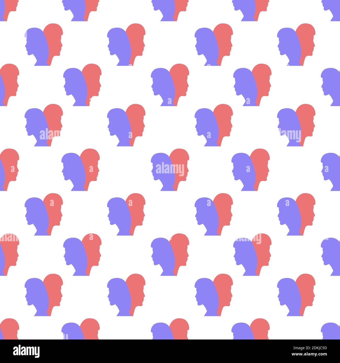Seamless pattern. Human hand silhouette. Side view. Vector illustration ...