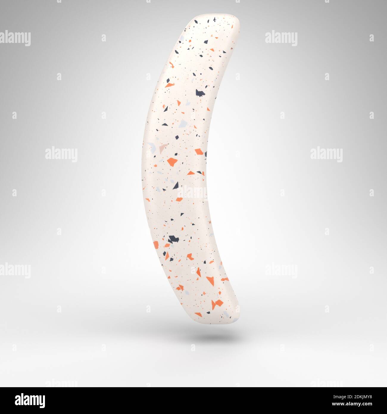 Left round bracket symbol on white background. 3D rendered sign with ...