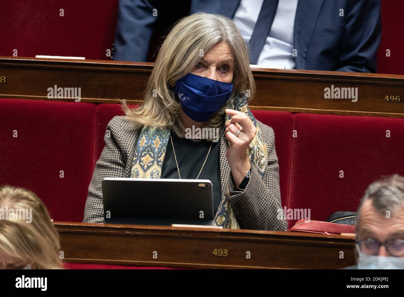 Deputy, Brigitte Liso attends a session of Questions to the Government ...