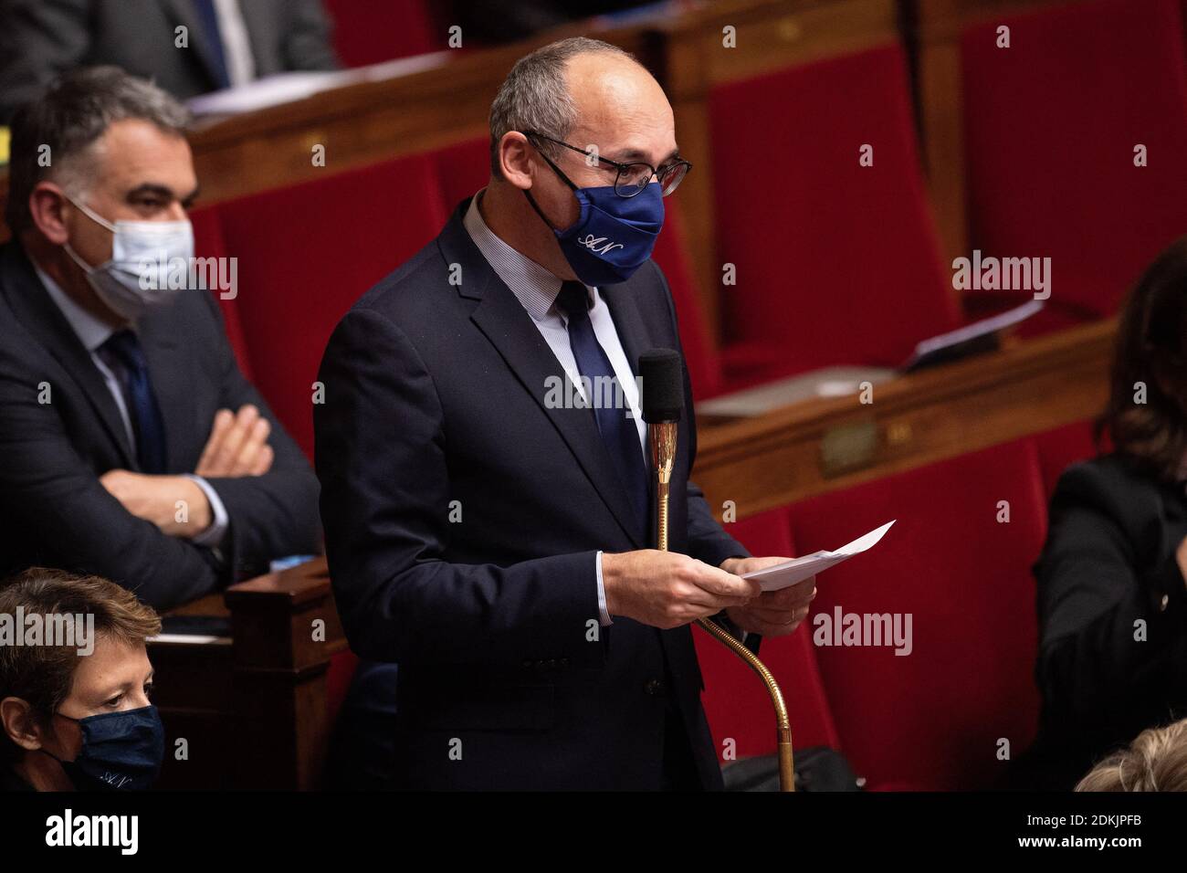 Deputy, Paul Christophe attends a session of Questions to the ...